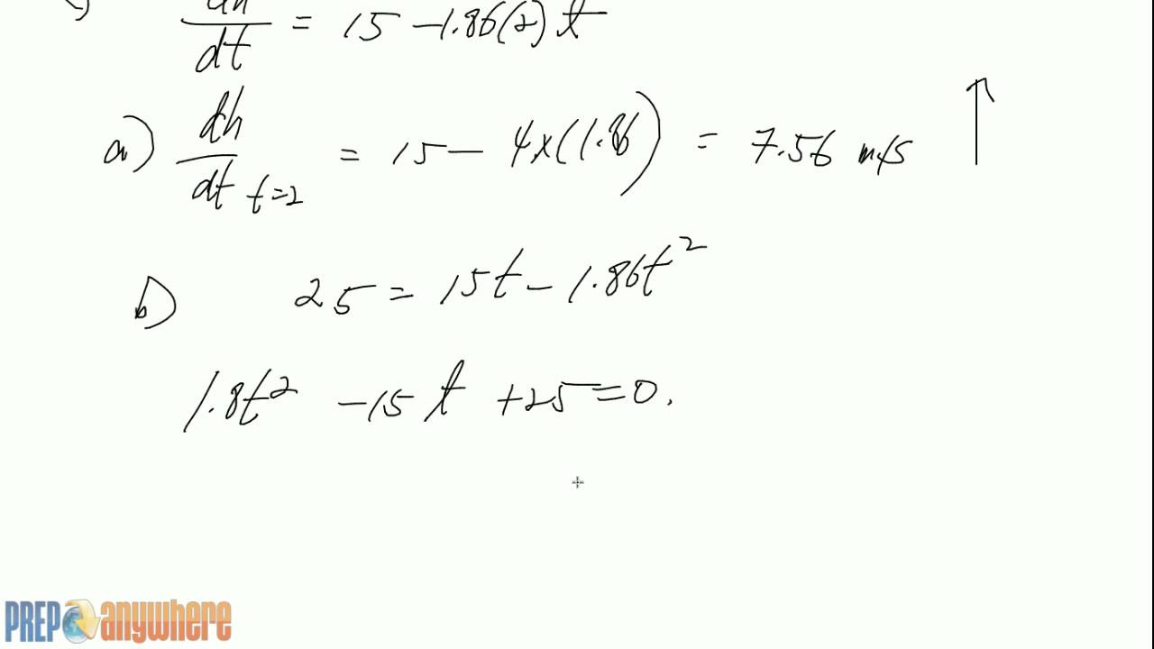 Q9, Section 3.7, Single Variable Calculus, 7th Edition , Section 1.2 ...