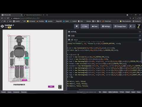 ZIM Explore! 55 PatternBot! - #HTML #Canvas #JavaScript, #CreateJS, #ZIMjs - YouTube