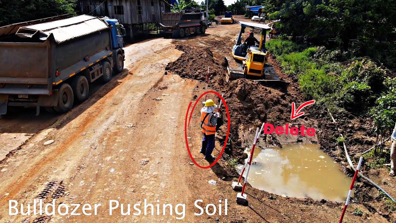 Most satisfying new plan of dumping soil to fill up base road by ...