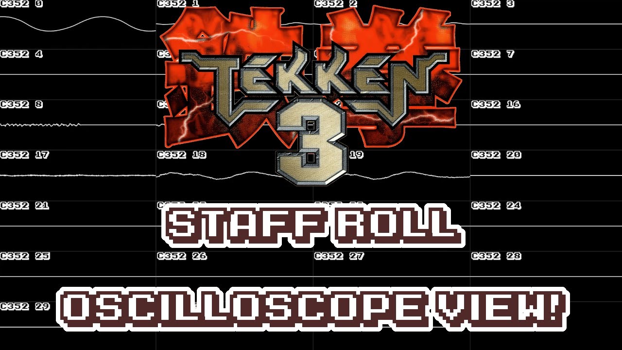 Tekken 3 (ARCADE) - Staff Roll - In Oscilloscope View! - YouTube