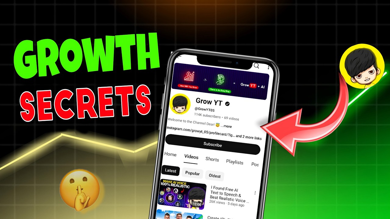 Grow yt Channel growth secrets Explained 😮 - YouTube