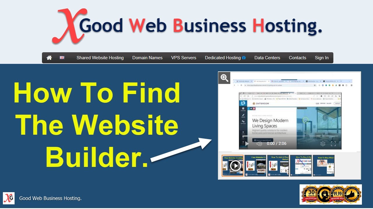 How To Find The Website Builder | Get A Website In Minutes. - YouTube