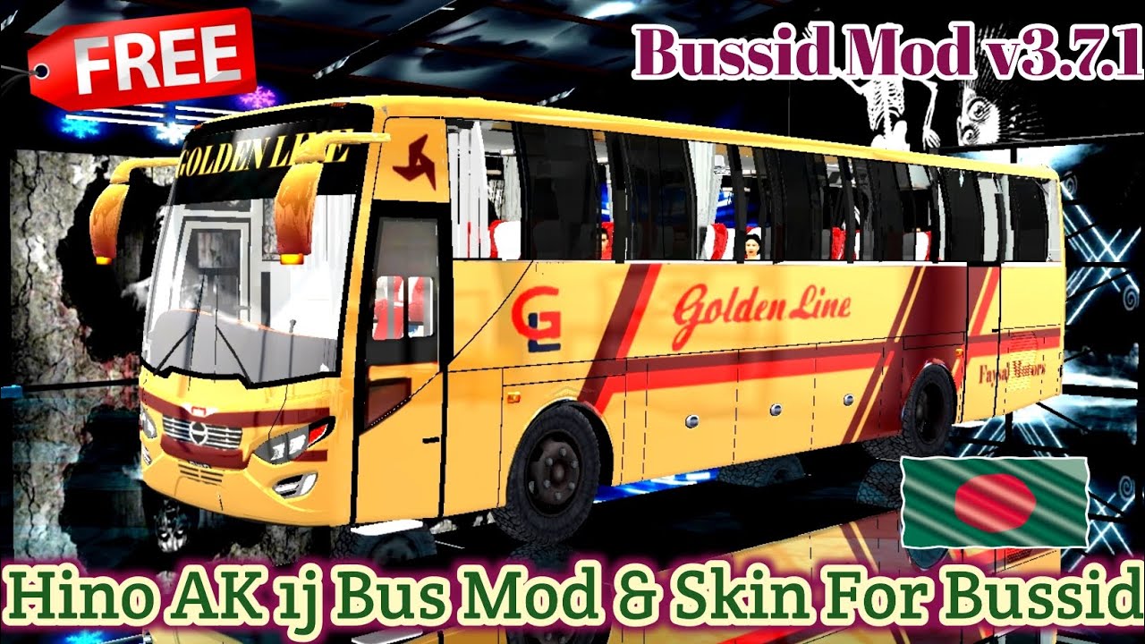 Bussid Mod | Golden Line Bus Mod & Skin Free Link For Bus Simulator ...
