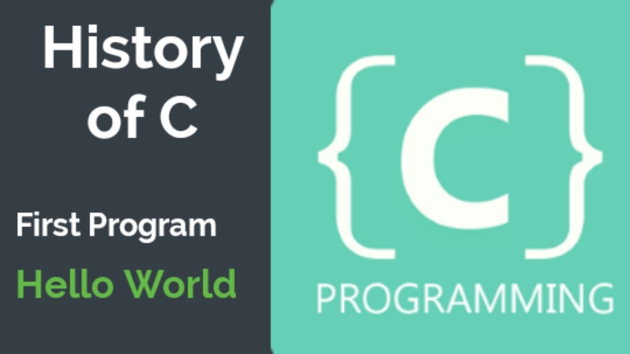 HISTORY OF C FIRST PROGRAM HELLO WORLD C 1 #BRAINPOWER - YouTube