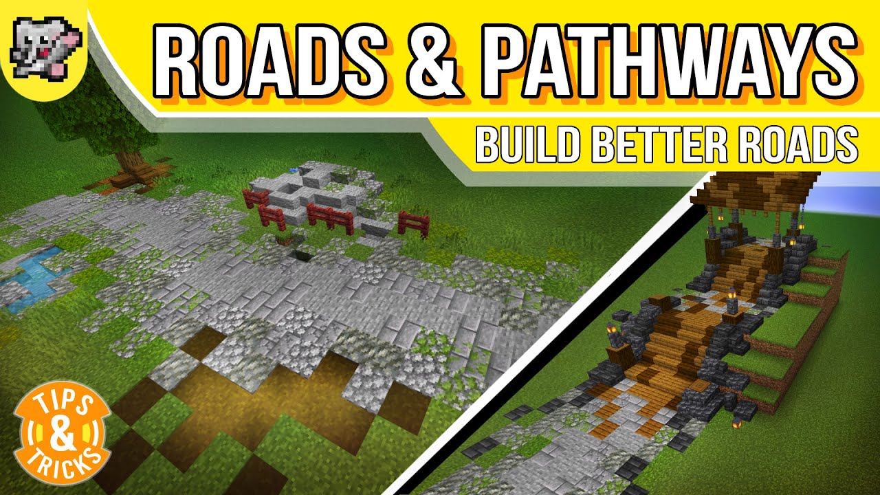 Build Better Roads & Pathways | Minecraft Tips & Tricks - YouTube