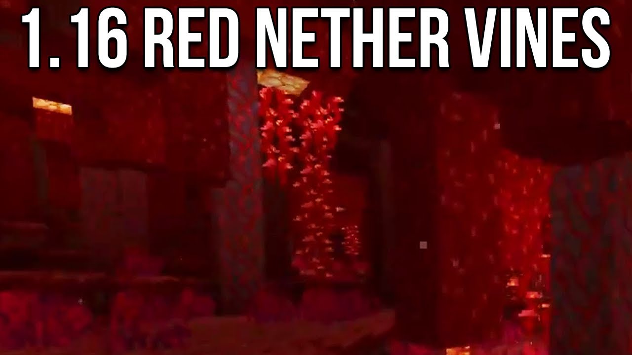 Minecraft 1.16 News: Red Nether Vines! - YouTube