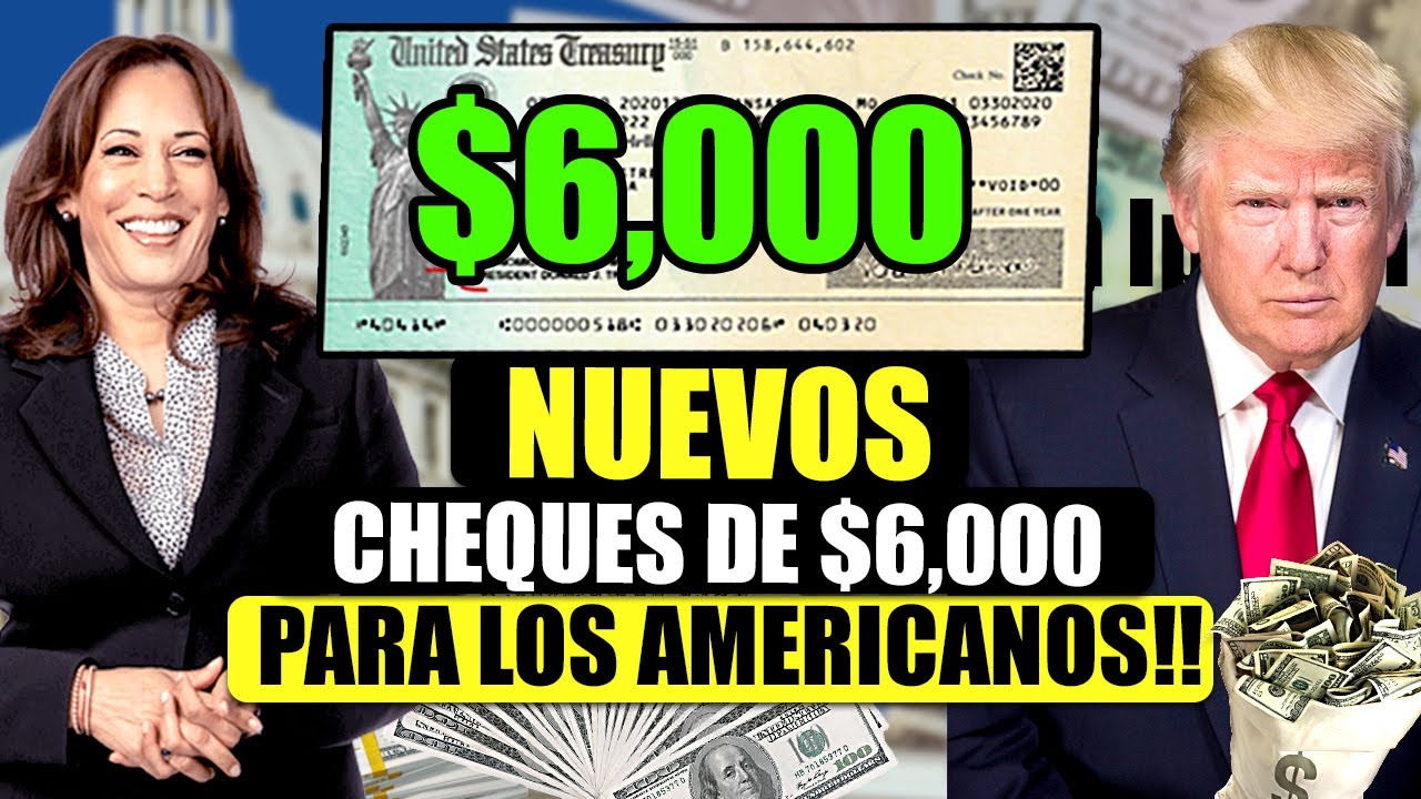 Cheques de $6,000 para todos los Americanos, presentados por Kamala ...