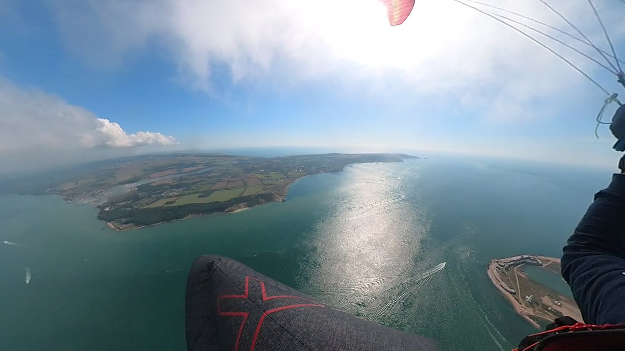 Isle of Wight Paragliding Limerstone 2023 September 15th P2 - Solent ...