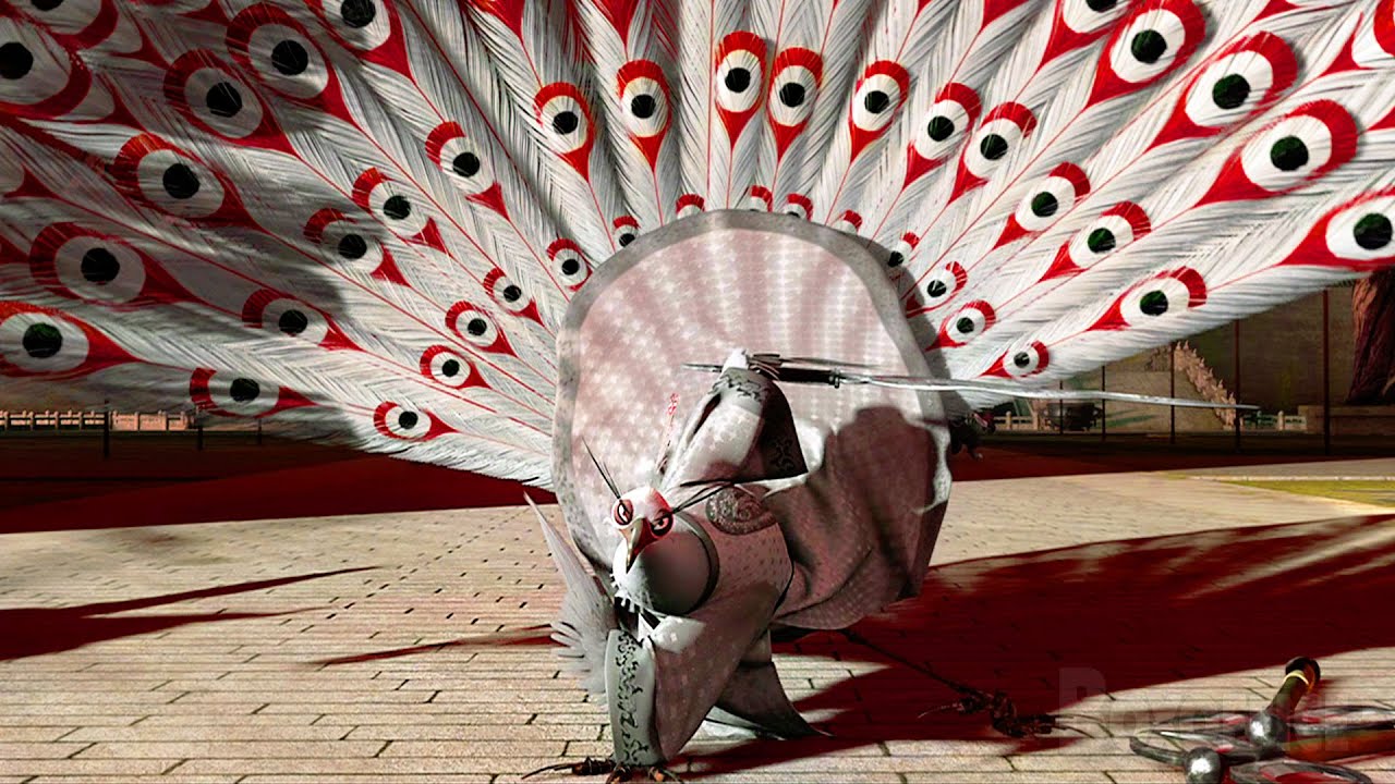 10 minutes of an angry peacock doing martial art (best Lord Shen scenes ...
