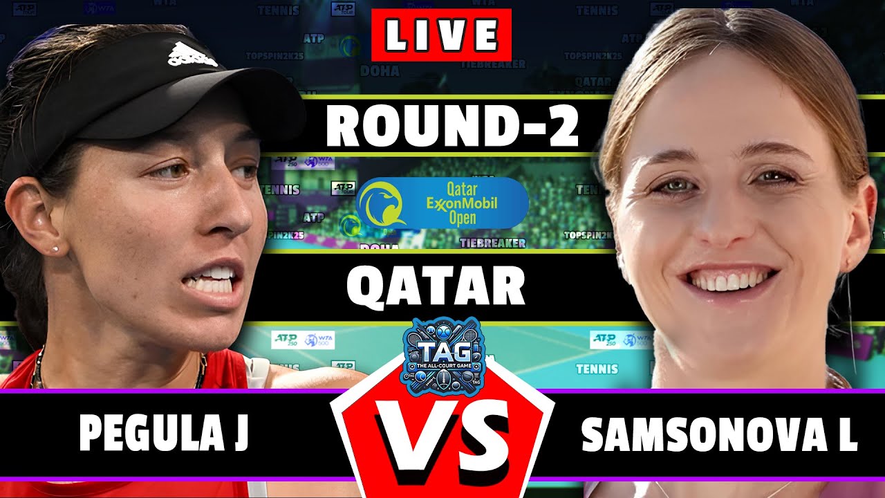 🔴LIVE: Pegula J vs Samsonova L • WTA DUBAI Open 2025 #round2 #Pegula # ...