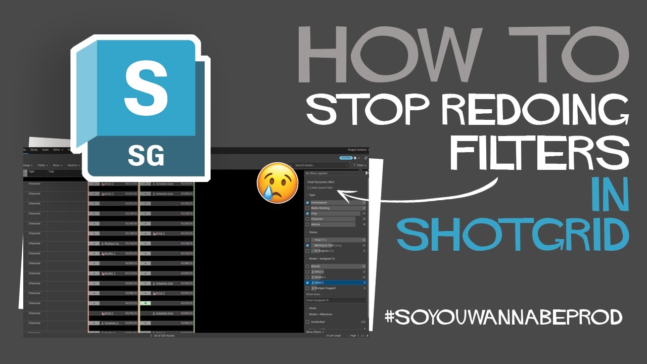 [H2SG] Saving Filters in Shotgrid (2025) - YouTube
