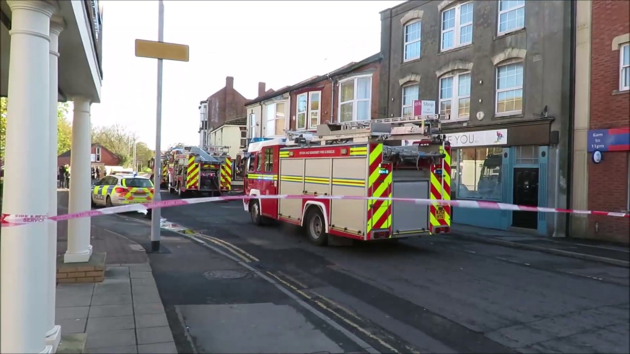 Fire crews in Market Street, Highbridge after fatal blaze (Burnham-On ...