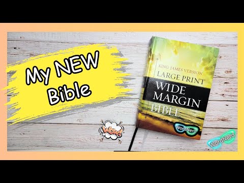 MY NEW JOURNALING BIBLE SETUP - KJV Wide Margin Bible - YouTube