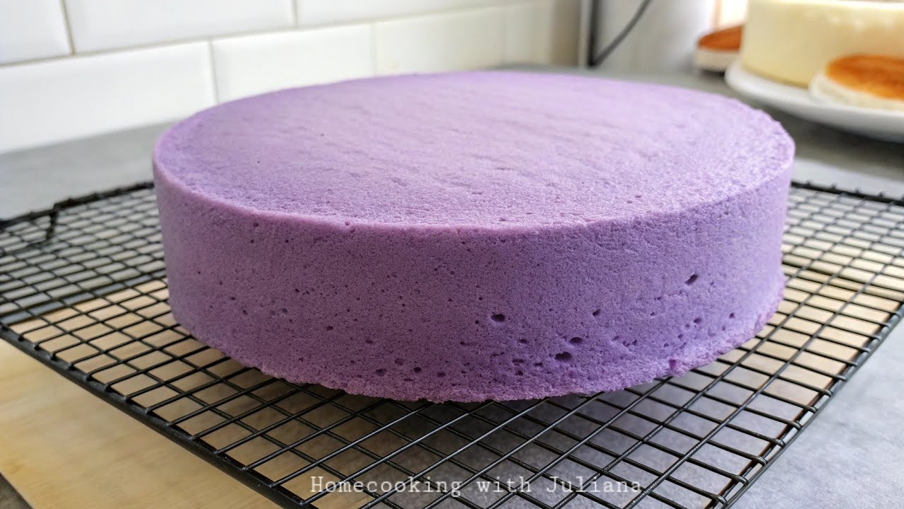 Soft & Fluffy Ube Sponge Cake | Easy Filipino Dessert Recipe | Ube Cake ...