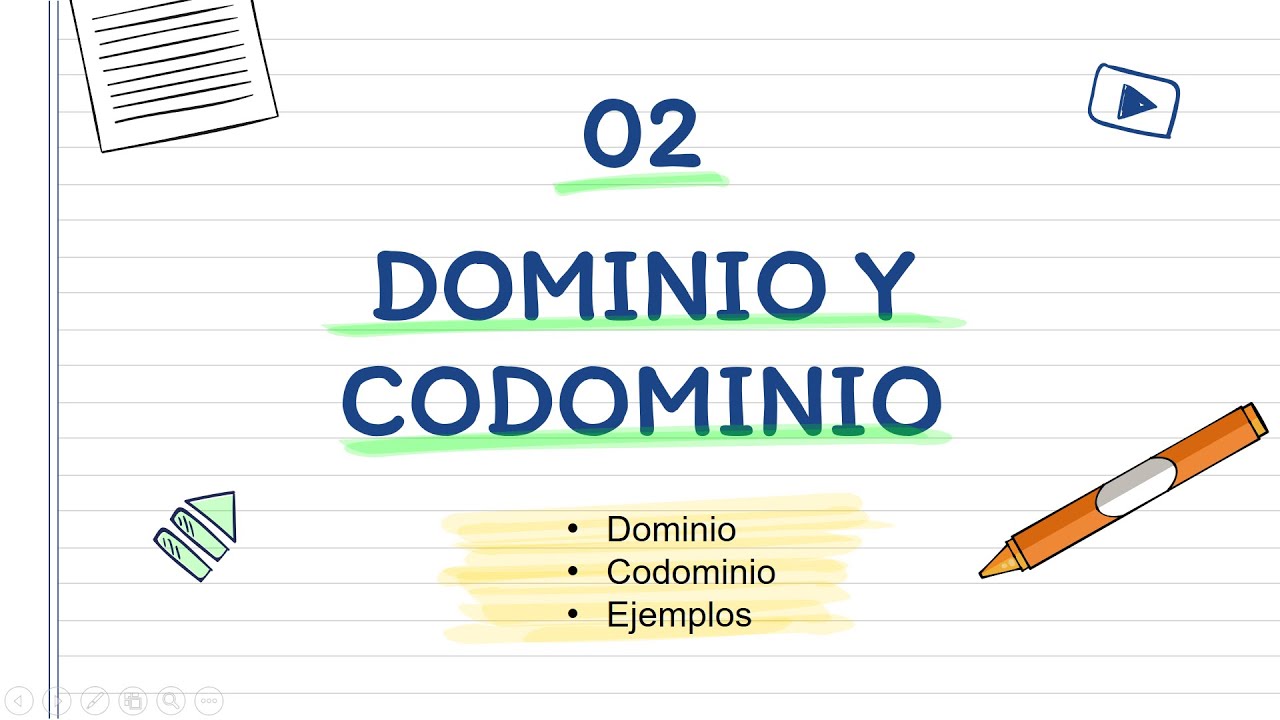 DOMINIO Y CODOMINIO - YouTube