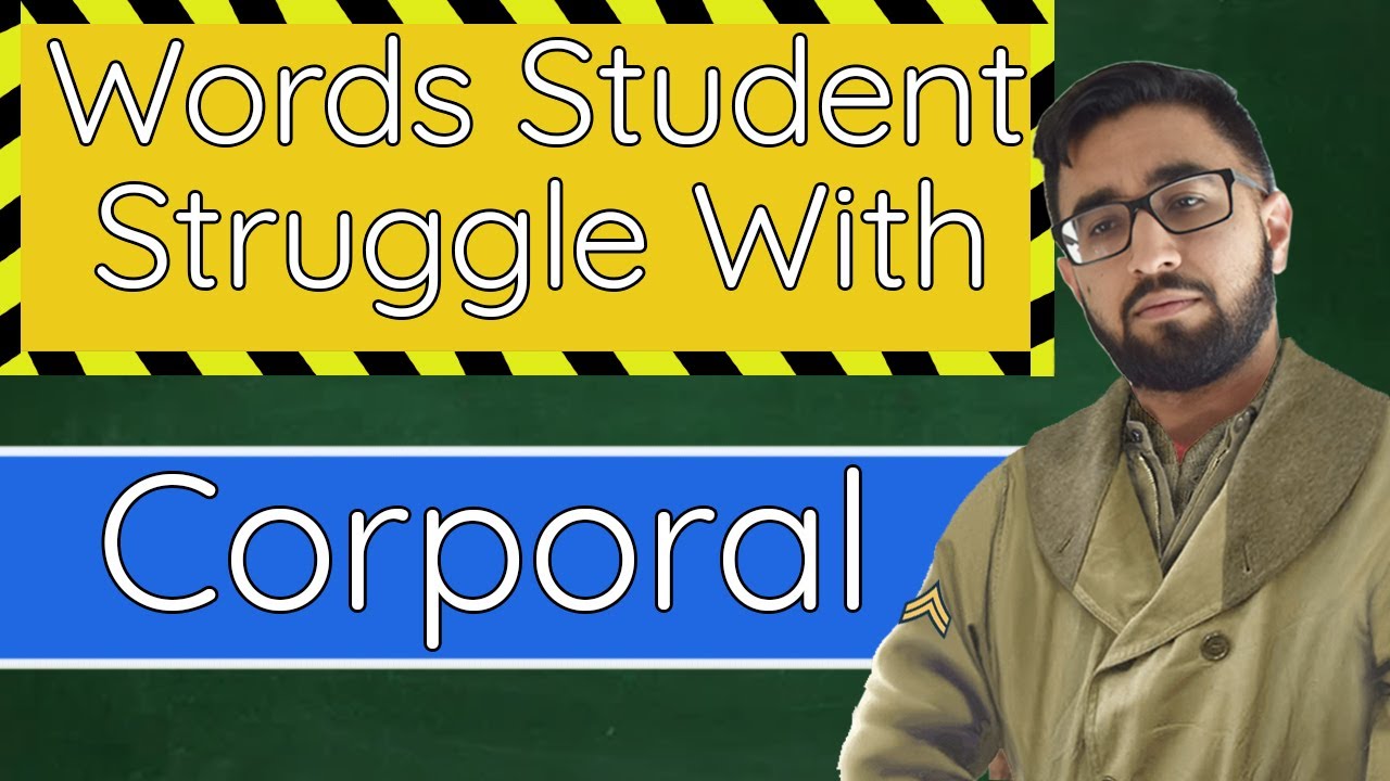 How to say CORPORAL (American Pronunciation) - YouTube