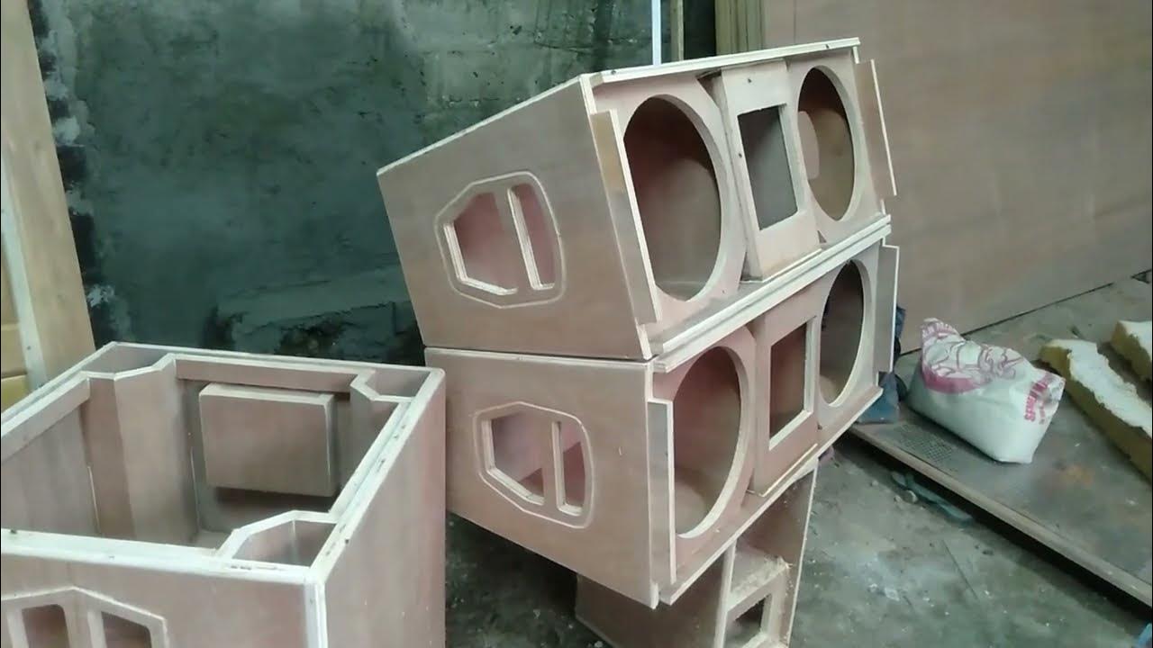 PROSES membuat LINE ARRAY 12 inch double || How to make LINE ARRAY dual 12 inch - YouTube
