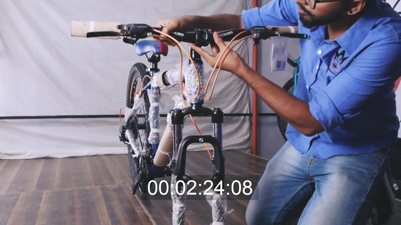 How to assemble the bicycle handlebar #4 bolt stem type - YouTube