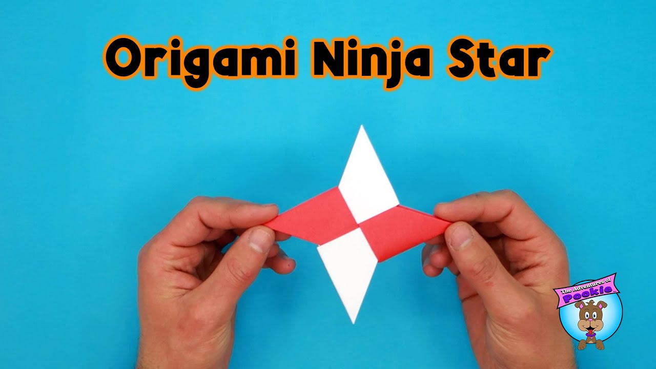 Pookie's Creative Clubhouse - Origami Ninja Star - YouTube