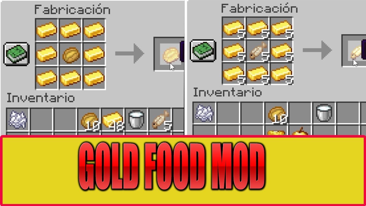 GOLDEN FOOD MOD | MINECRAFT FORGE 1.18.2 - YouTube