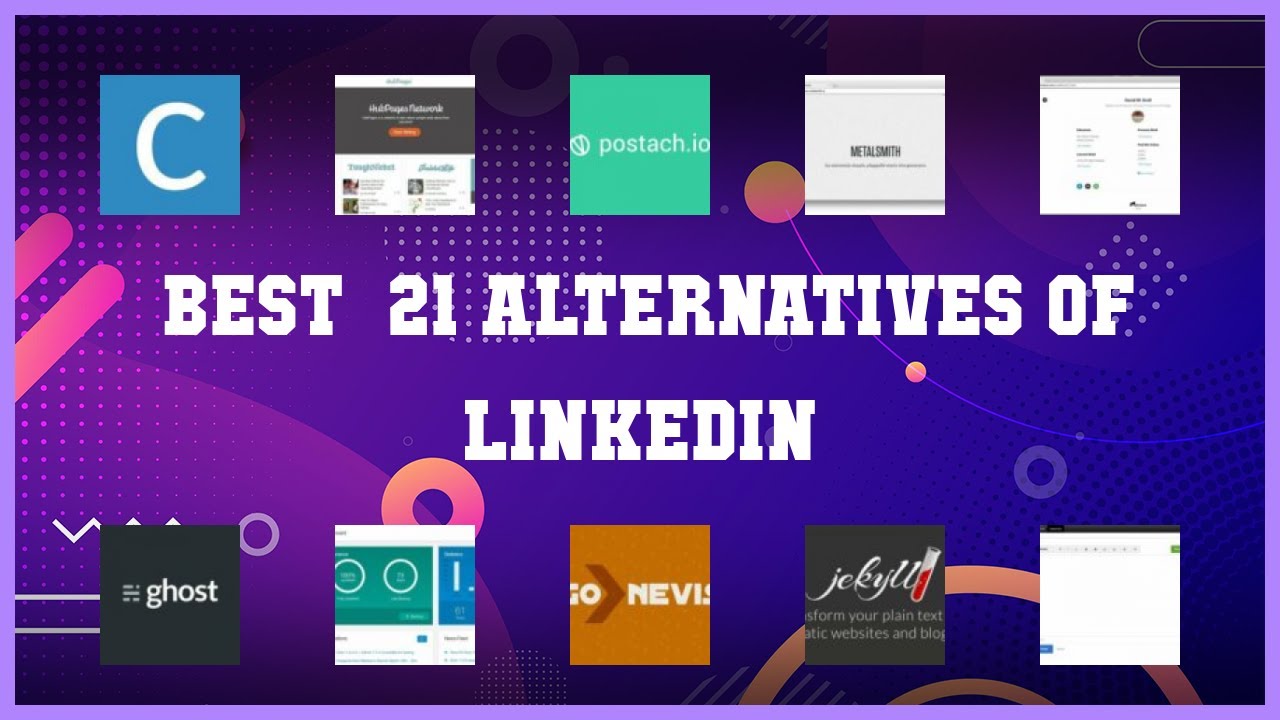 LinkedIn | Best 21 Alternatives of LinkedIn - YouTube