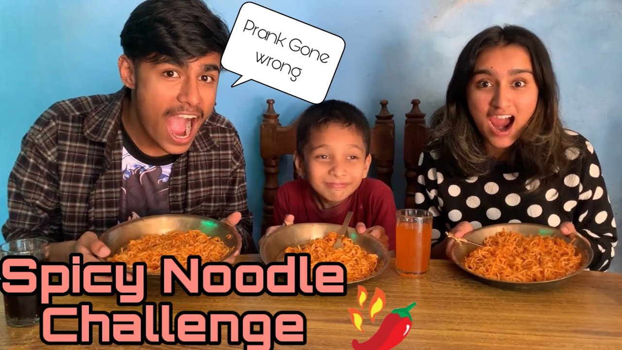 Spicy Noodle Challenge🥵 Ft Asmi Bhandari - YouTube