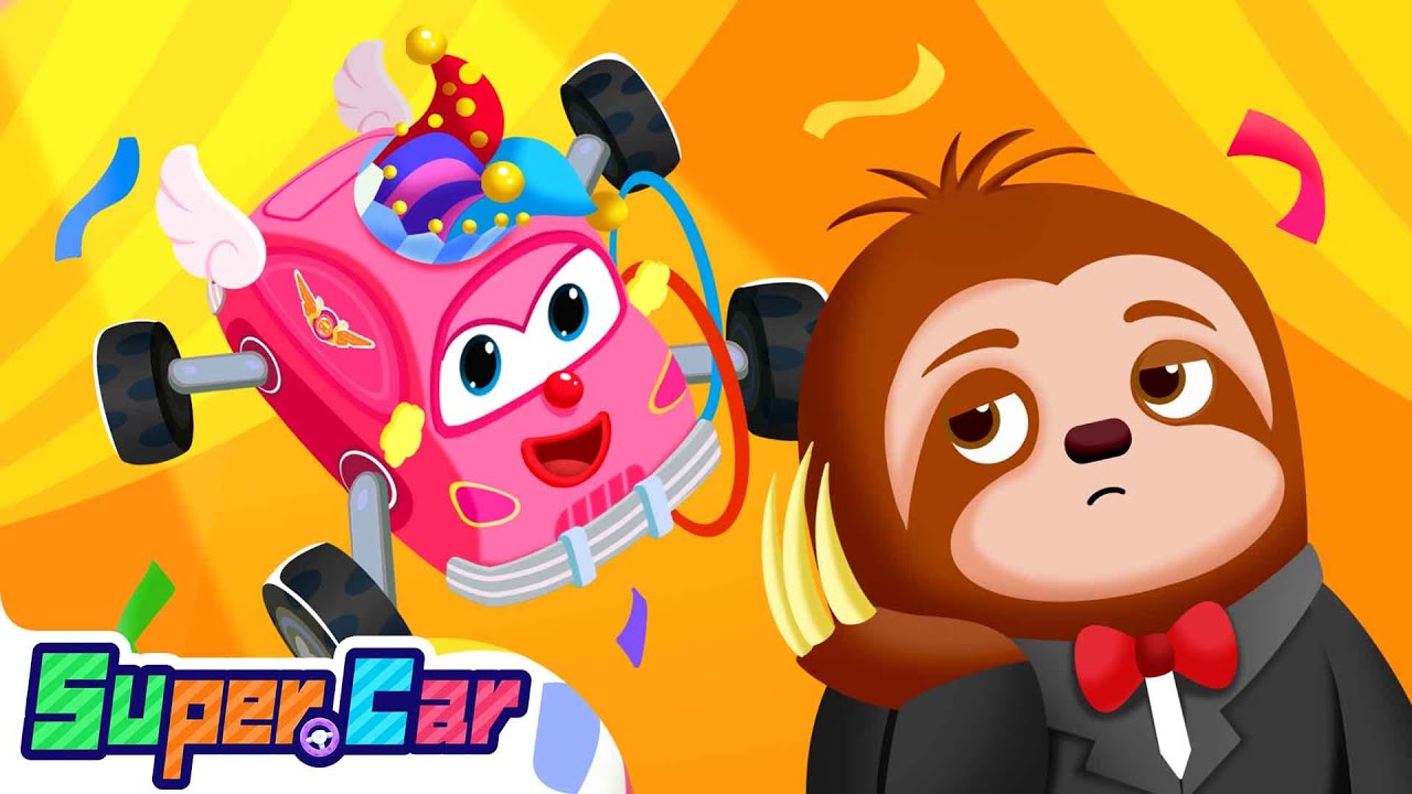Super Car Adventure in the Circus! 🎪 | The Unsmiling Spectator 😐 | Kids ...