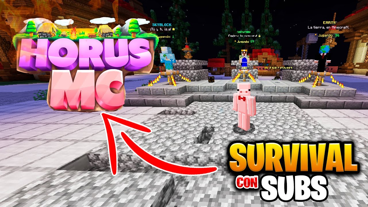 Nueva SERIE survival con SUBS servidor Publico de Minecraft - HorusMC - YouTube