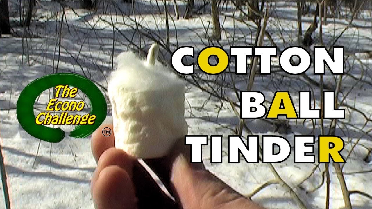 DIY Cotton Ball Tinder Rant - EconoChallenge - YouTube