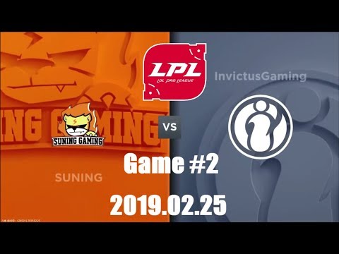 【2019 LPL春季賽】IG vs SN第二局 - YouTube
