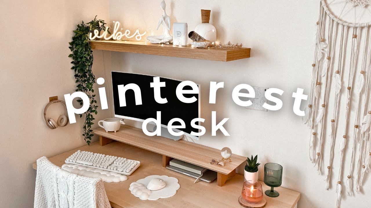 Pinterest-Worthy Desk Setup! | 10 Decoration Ideas & Tips - YouTube
