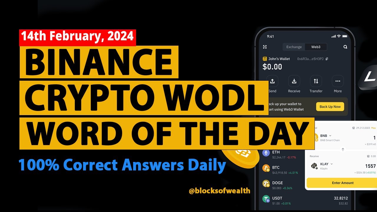 Binance Crypto WODL Answer Today | Word Of The Day | Risk Detection | 4 ...