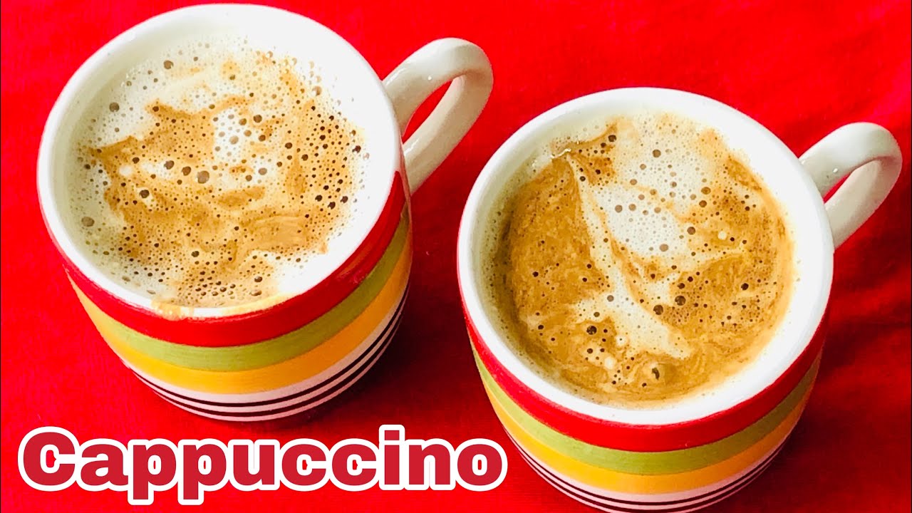 Home made cappuccino/easy cappuccino recipe at home - YouTube