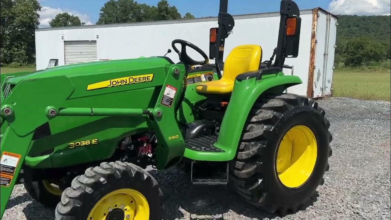 2016 John Deere 3038E Compact Tractor Loader 4X4 37HP Turbo Diesel 3 ...
