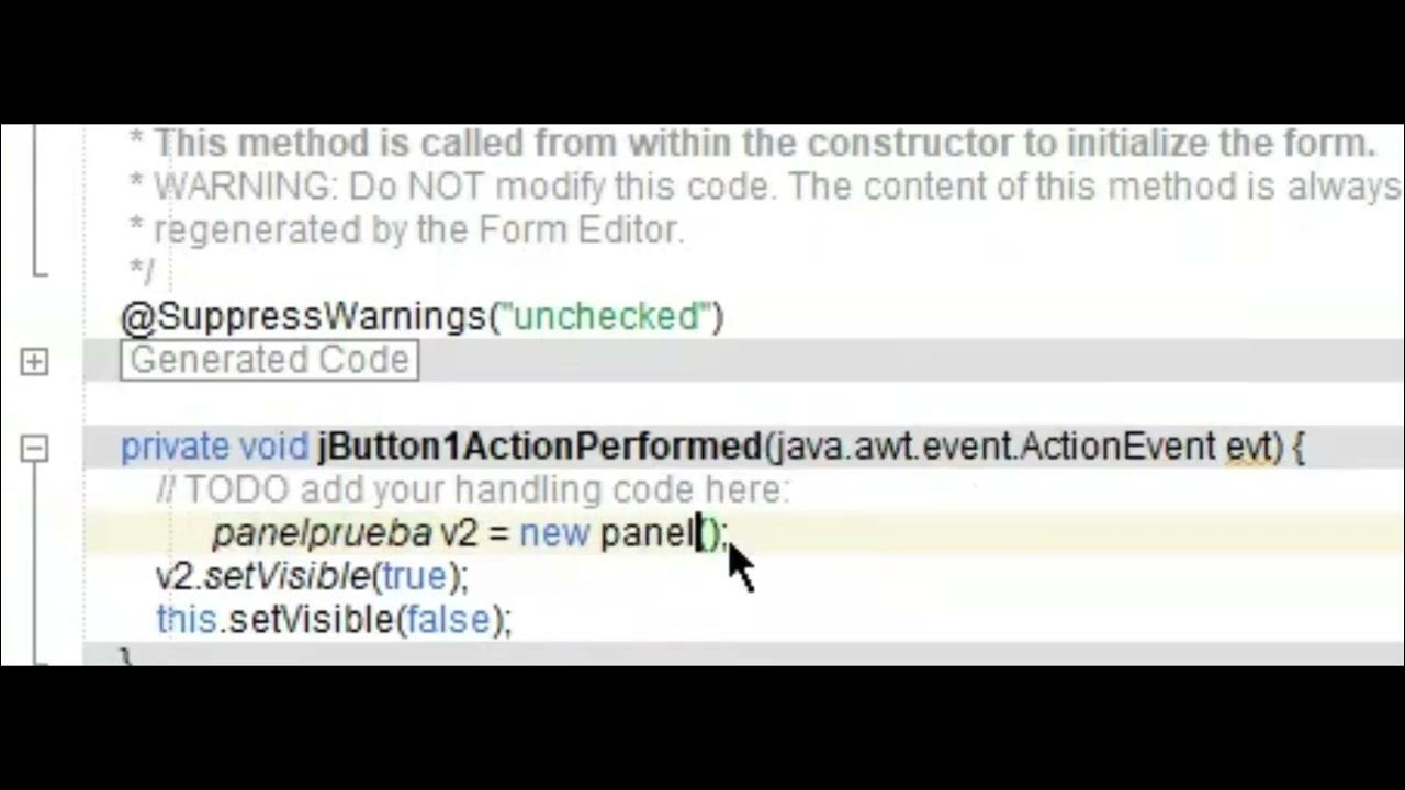 tutorial de como hacer uno boton con jpane y cambio de jpanel ‐ - YouTube