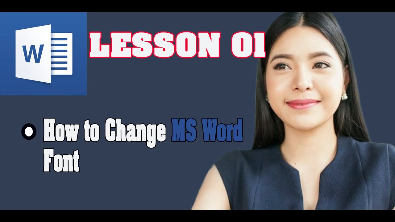 Microsoft Office Word How To Change Font lesson 01 YouTube Microsoft Office Word How To Change Font lesson 01 YouTube