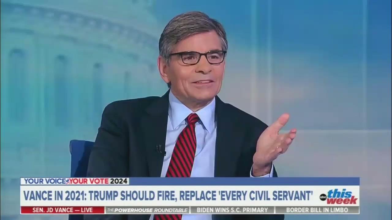 George Stephanopoulos Cuts JD Vance's Mic On This Week - YouTube