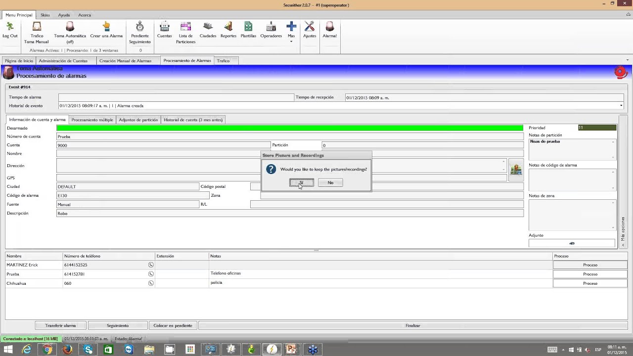 Securithor, software de monitoreo - YouTube