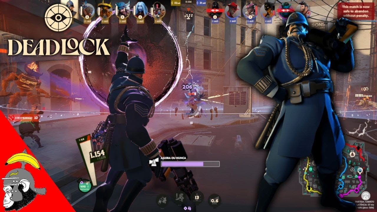 Deadlock (Valve) - VOCÊ ESTÁ PRESO VAGABUNDO !! | Warden - Gameplay PT ...
