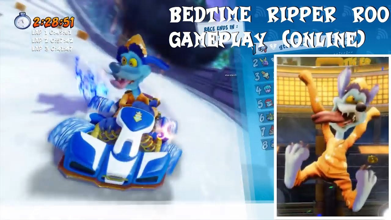 CTR Nitro-Fueled - Bedtime Ripper Roo gameplay (Online) - YouTube