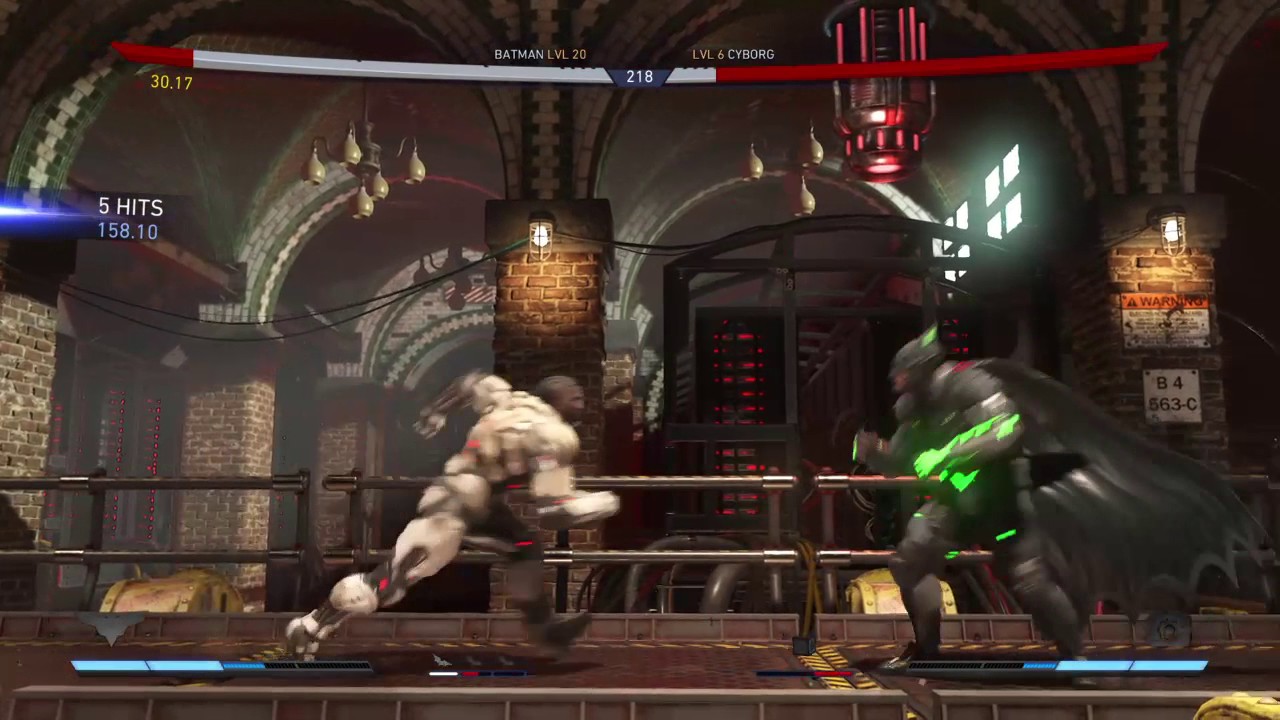 Injustice 2 Batman VS Cyborg Single Fight - YouTube