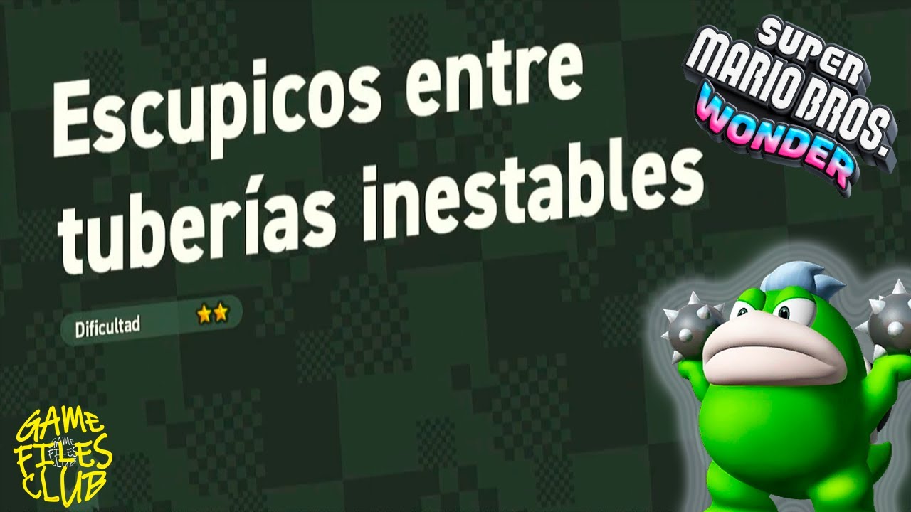 Súper Mario Bros Wonder -La Pradera Tubirroca-Escupicos entre tuberías ...