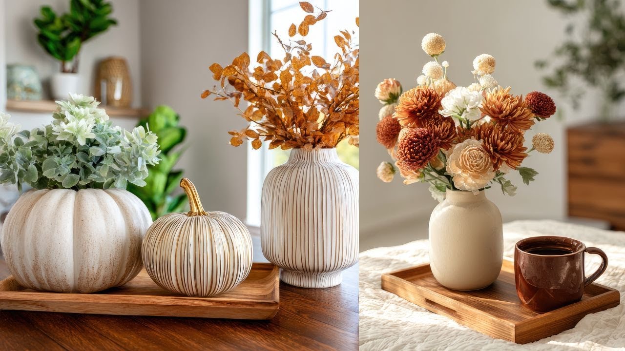 EASY & CHEAP Minimalist Fall Home Decorating | Create a Comfortable and ...