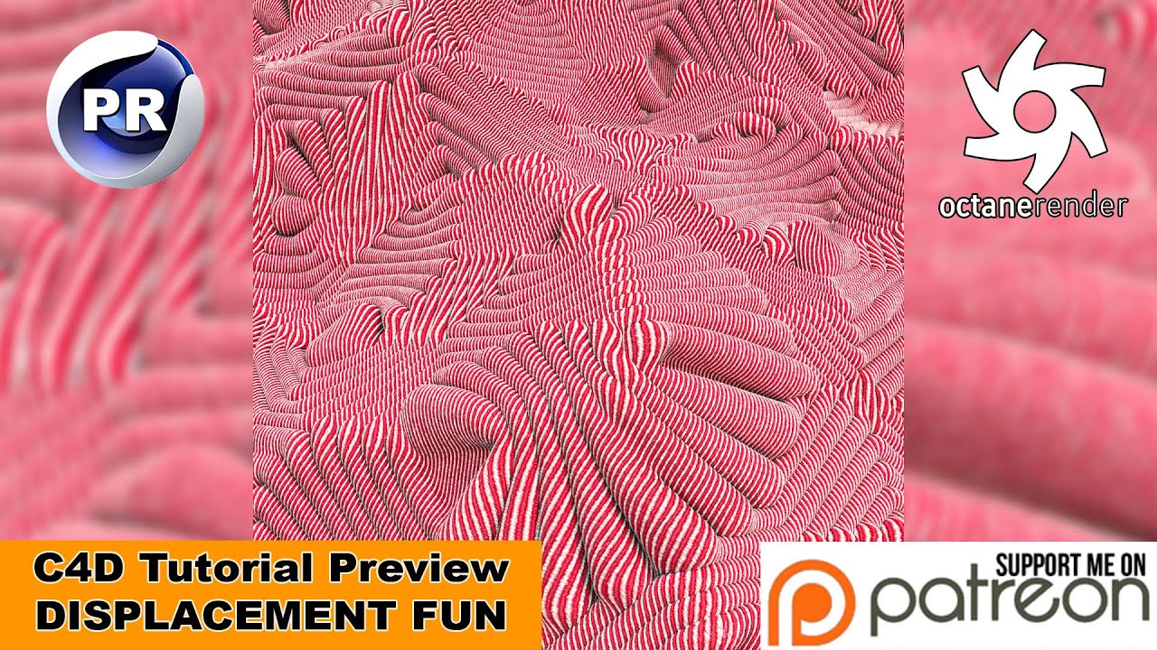 Displacement Fun (Cinema 4D Tutorial Preview) - YouTube