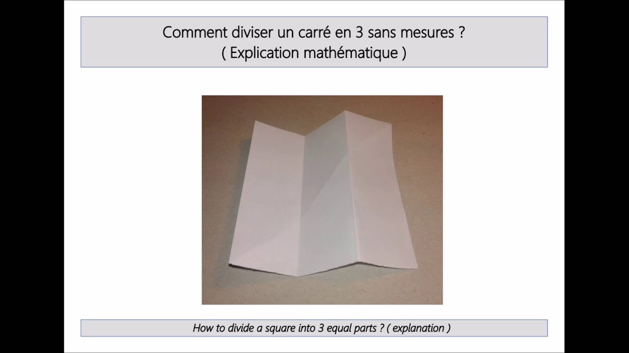 Comment Diviser Un Carr En Tiers explication Math matique How To comment-diviser-un-carr-en-tiers-explication-math-matique-how-to