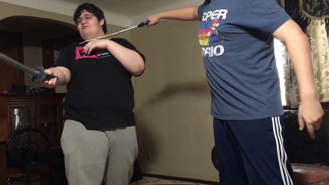 Minecraft Nerds sword fight - YouTube