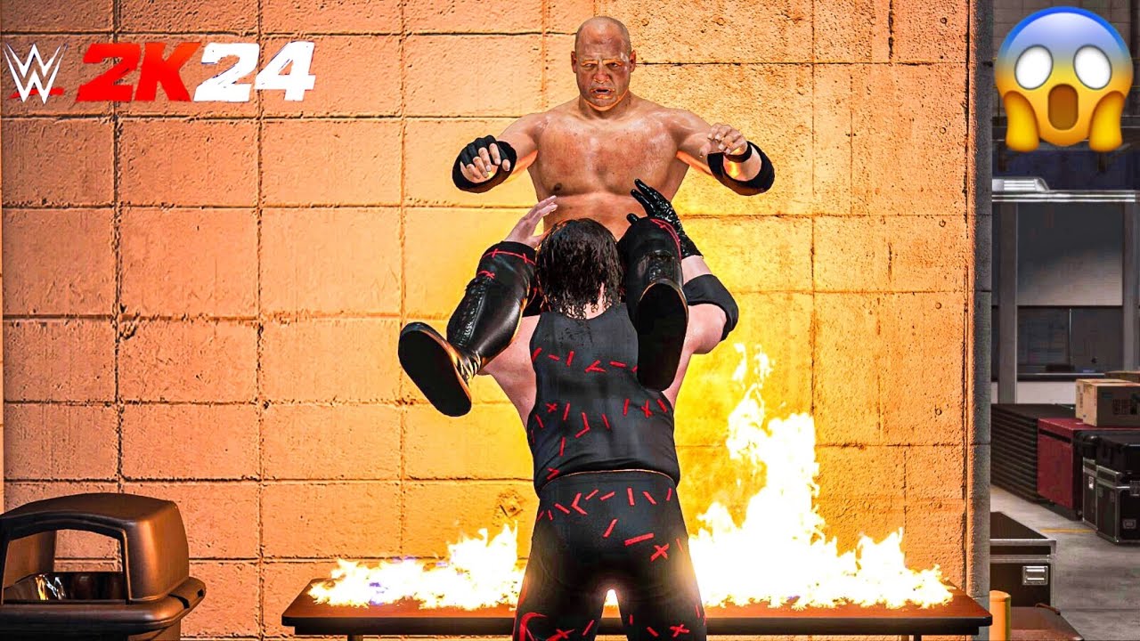 Masked Kane Puts Bald Kane on Fire Table – Shocking WWE Moment! - YouTube