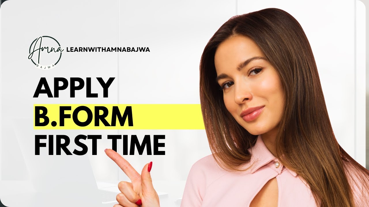 How to Apply Bay Form in Pakistan | NADRA B-Form Guide - YouTube