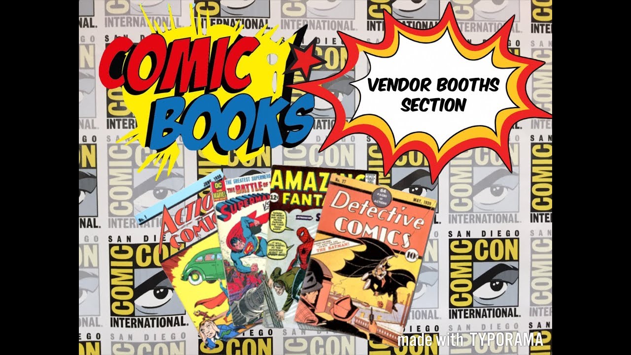 SDCC SAN DIEGO COMIC CON 2017 COMIC BOOK VENDOR BOOTHS SECTION SPIDER ...