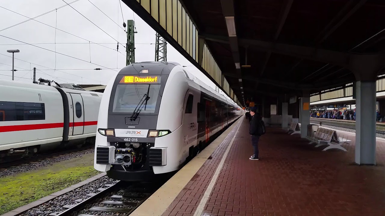 ausfahrt der RRX RE11 nach Düsseldorf Hbf, in dortmund Hbf - YouTube